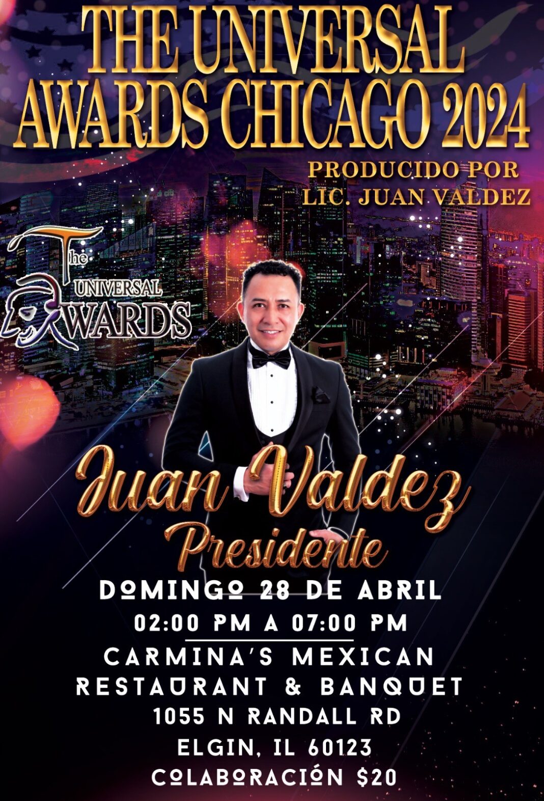 EL PRÓXIMO DOMINGO, EN ELGIN: THE UNIVERSAL AWARDS CHICAGO 2024 ...